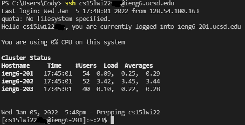 How To Log into a Course-specific Account on ieng6: | cse15l-lab-reports
